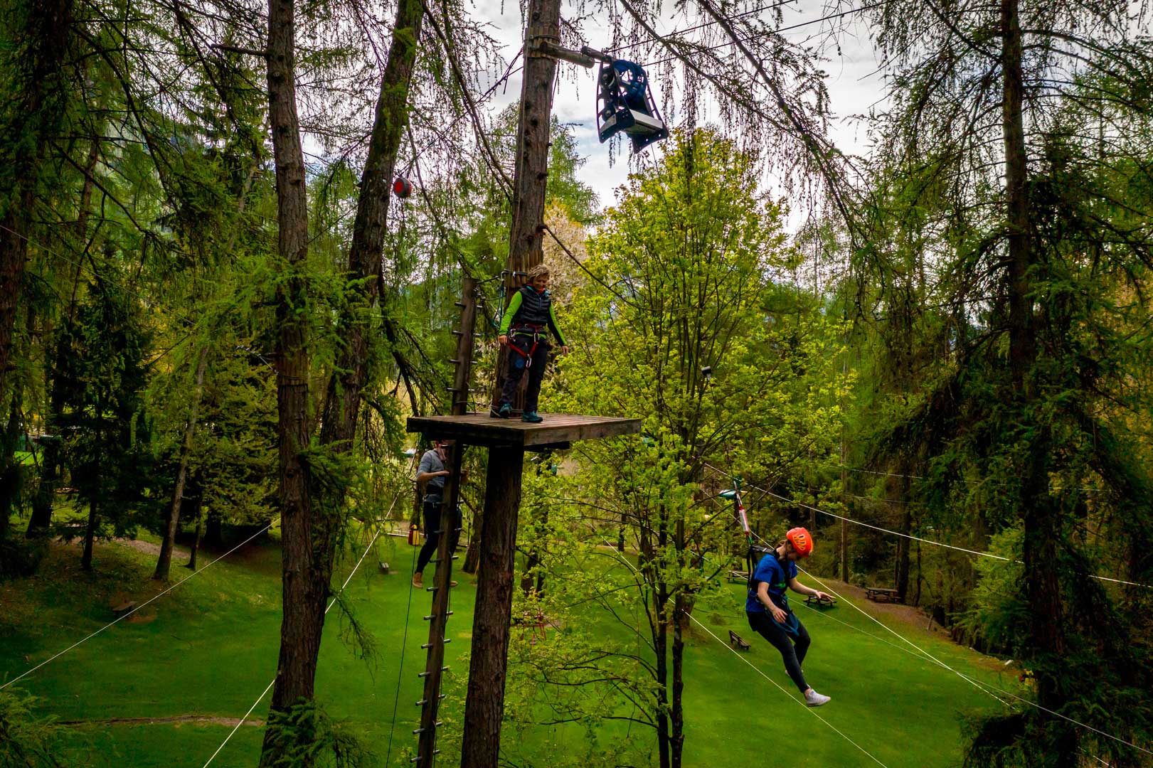 Percorsi nel Power fan - Flying Park - parco avventura - Malé