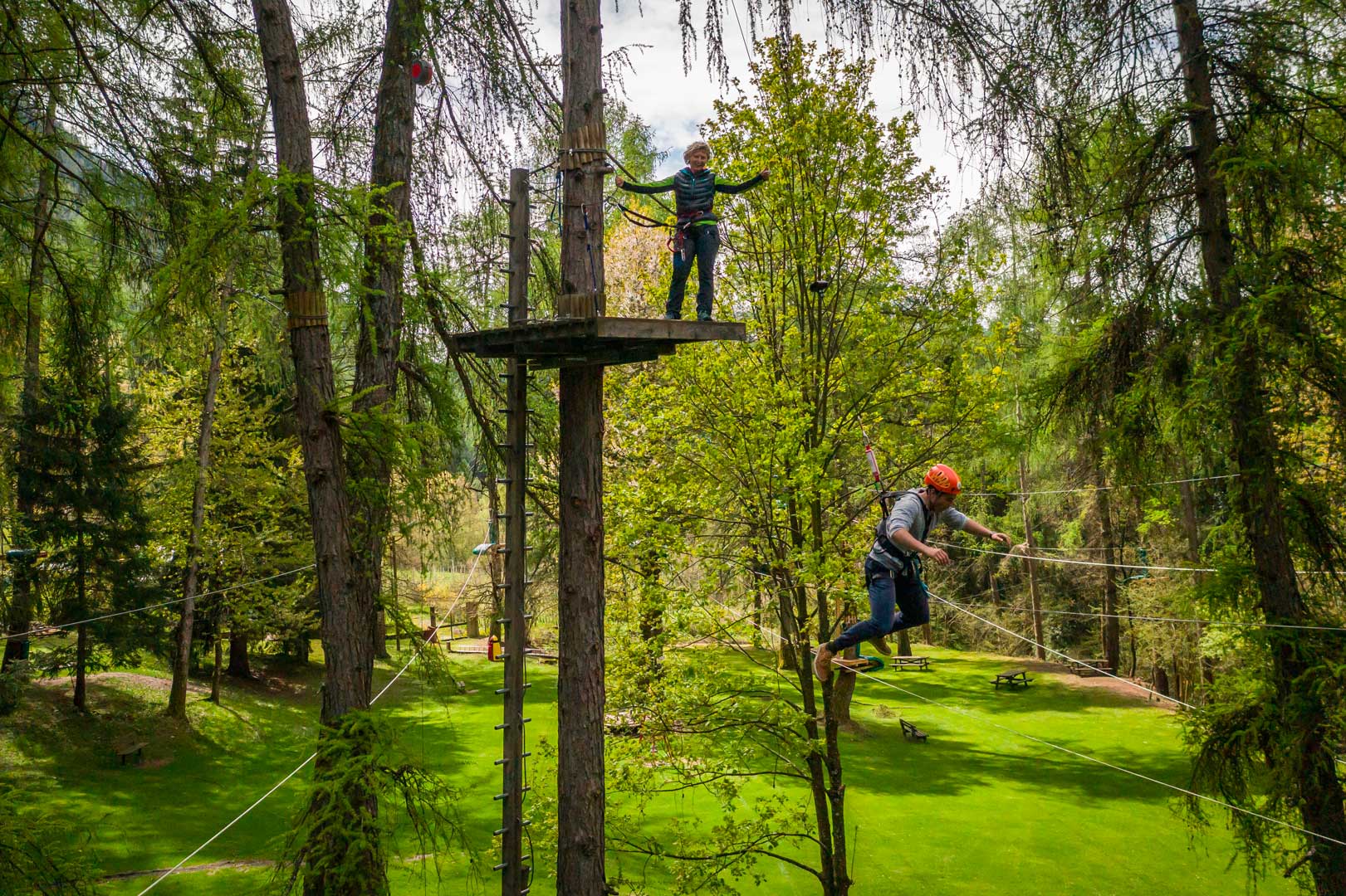 Percorsi nel Power fan - Flying Park - parco avventura - Malé