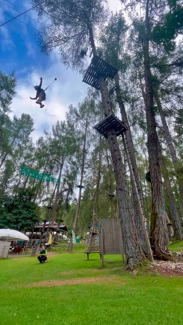 Percorsi nel Power fan - Flying Park - parco avventura - Malé